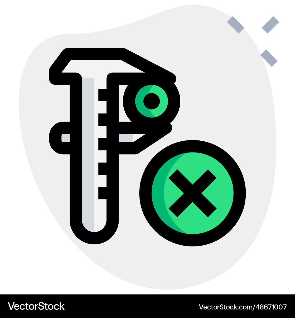 Caliper a tool for measuring dimensions Royalty Free Vector