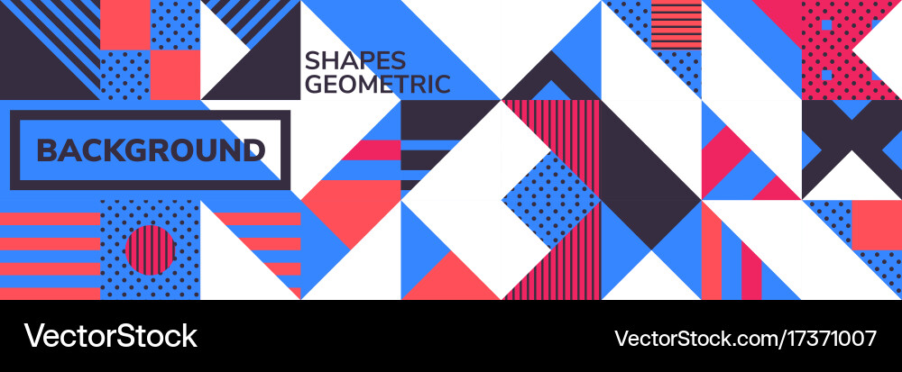 Simple banner square modules Royalty Free Vector Image