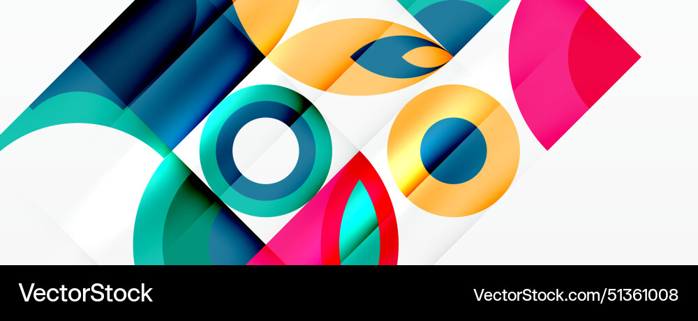 A collection of dynamic geometric patterns Vector Image