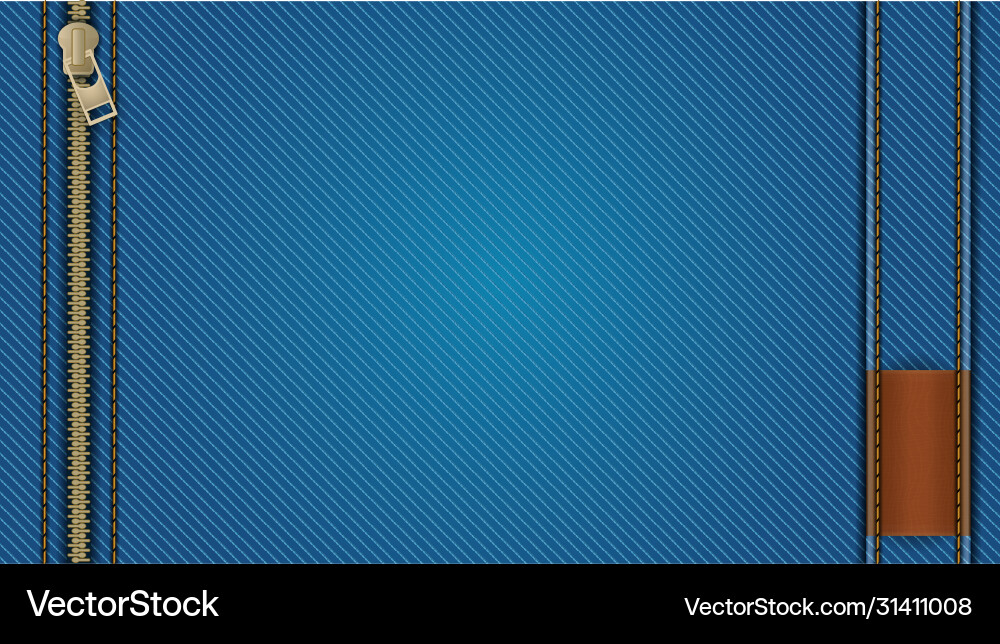 Denim jeans fabric material background Royalty Free Vector