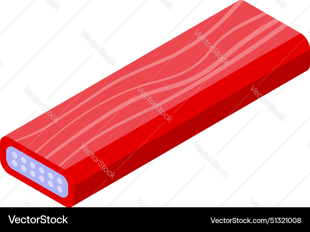 Isometric of a stick gum Royalty Free Vector Image