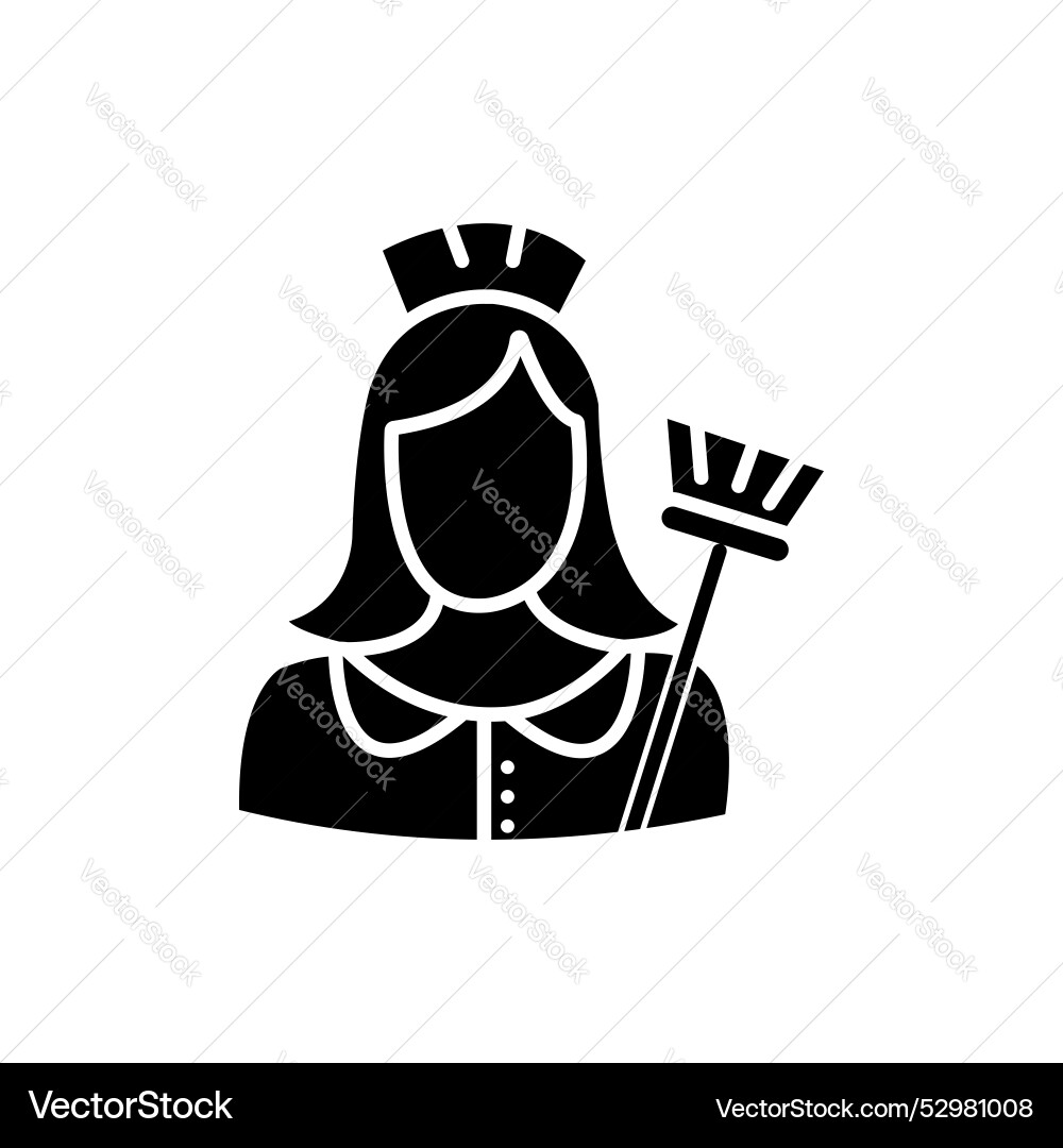 Maid icon set housekeeping cleaning service Vector Image