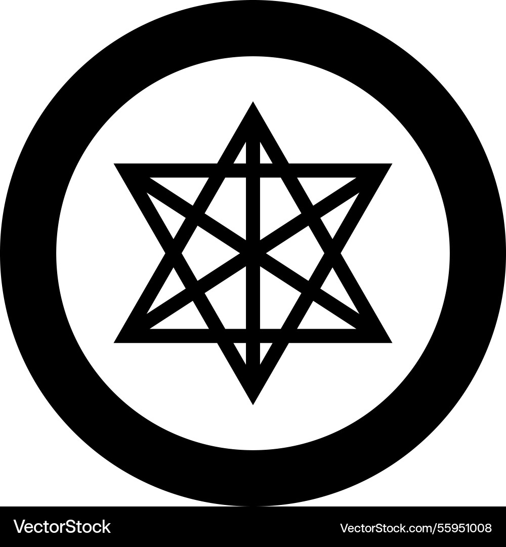 Metatron cube sacred geometry icon in circle Vector Image