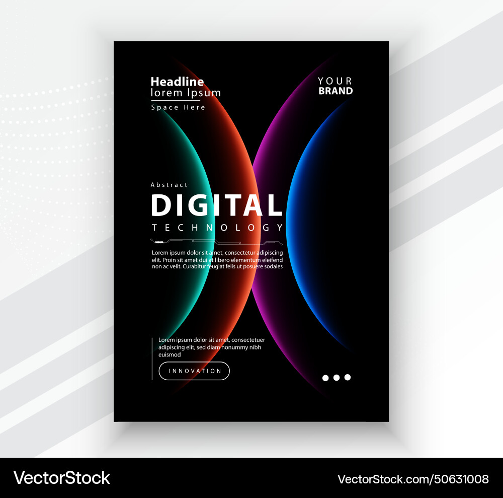 Poster brochure cover banner presentation layout Vector Image