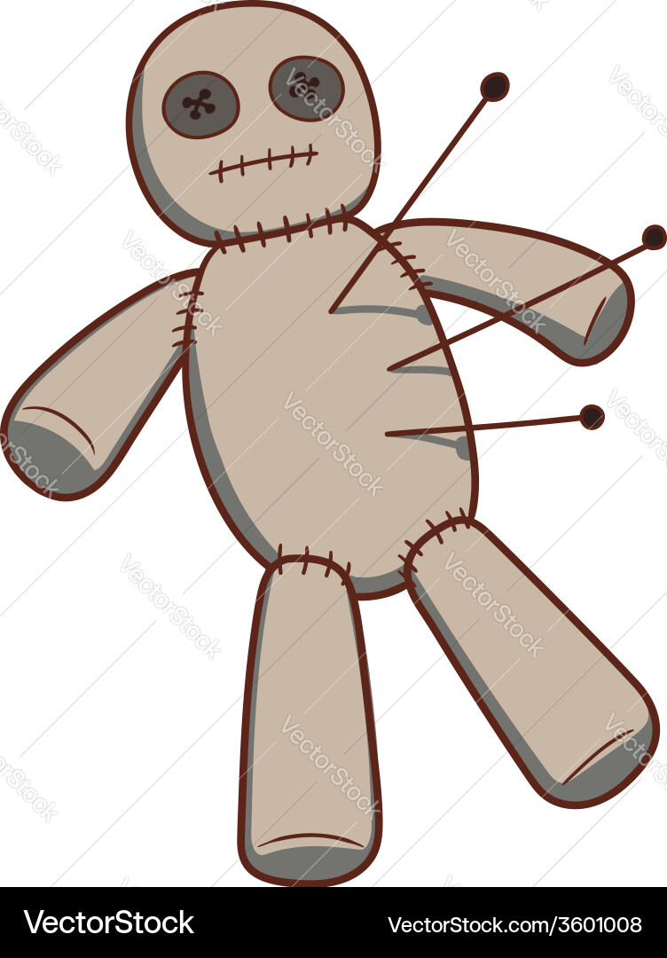 Voodoo doll Royalty Free Vector Image - VectorStock