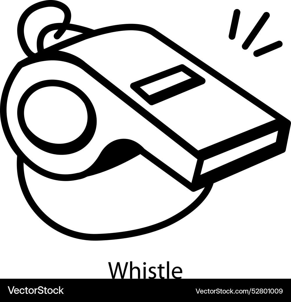 Whistle Royalty Free Vector Image - VectorStock