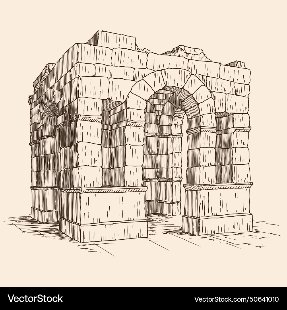Ancient greek temple Royalty Free Vector Image