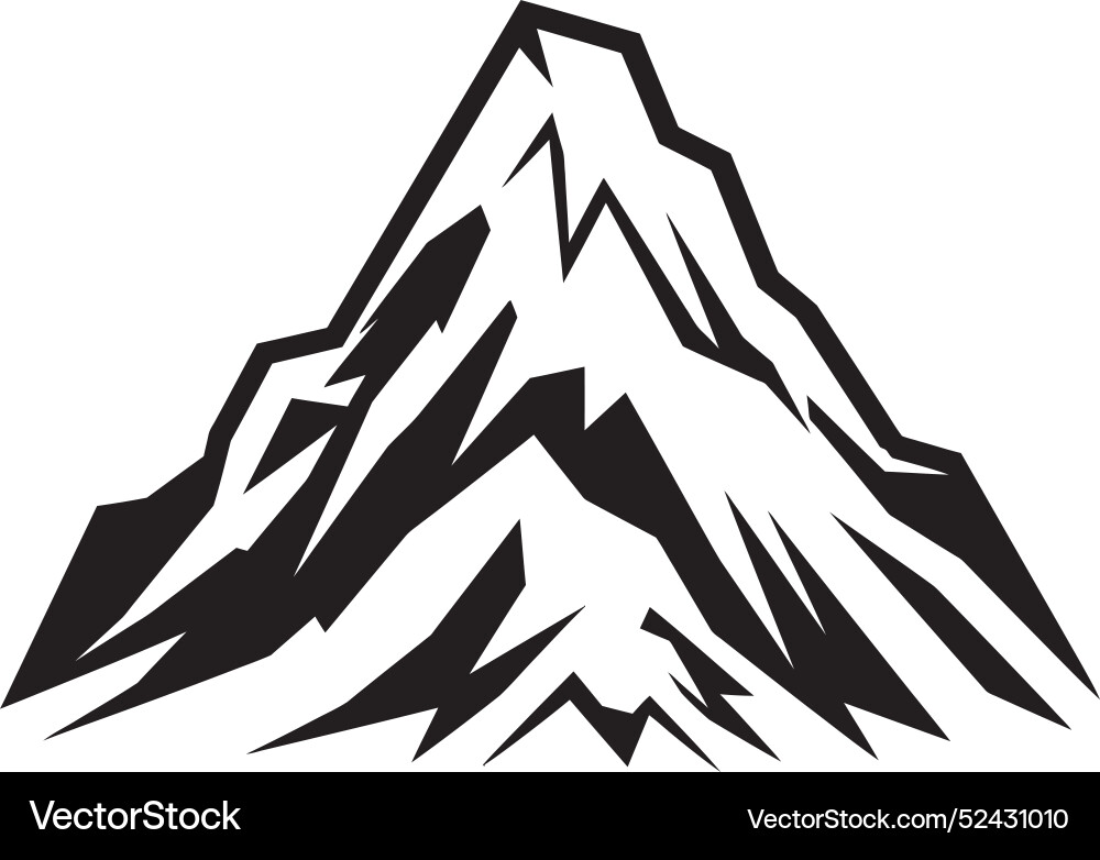 Midnight silhouettesenigmatic summit landscape Vector Image