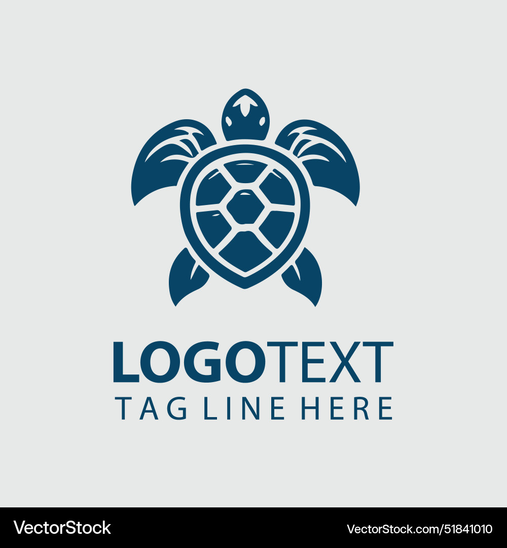 Turtle logo Royalty Free Vector Image - VectorStock