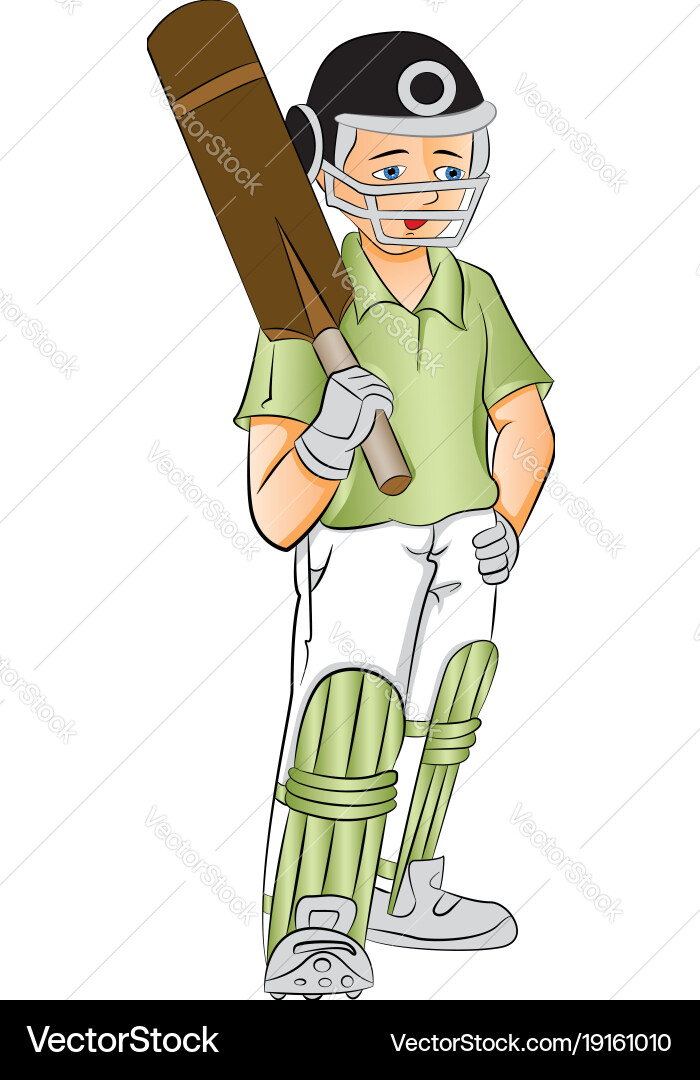 cartoon batsman