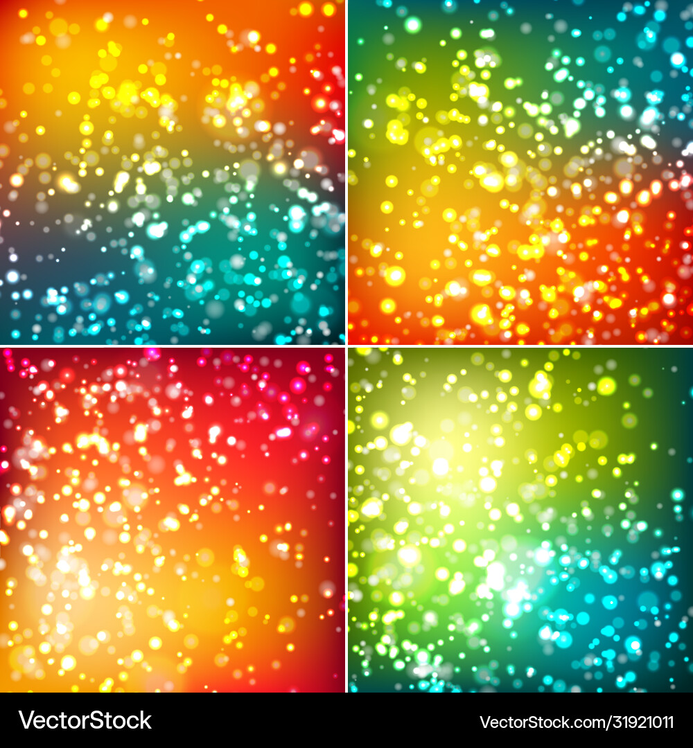 Abstract colorful backgrounds set Royalty Free Vector Image