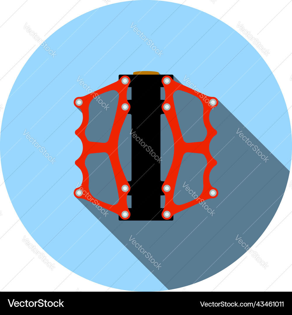 Bike pedal icon Royalty Free Vector Image - VectorStock