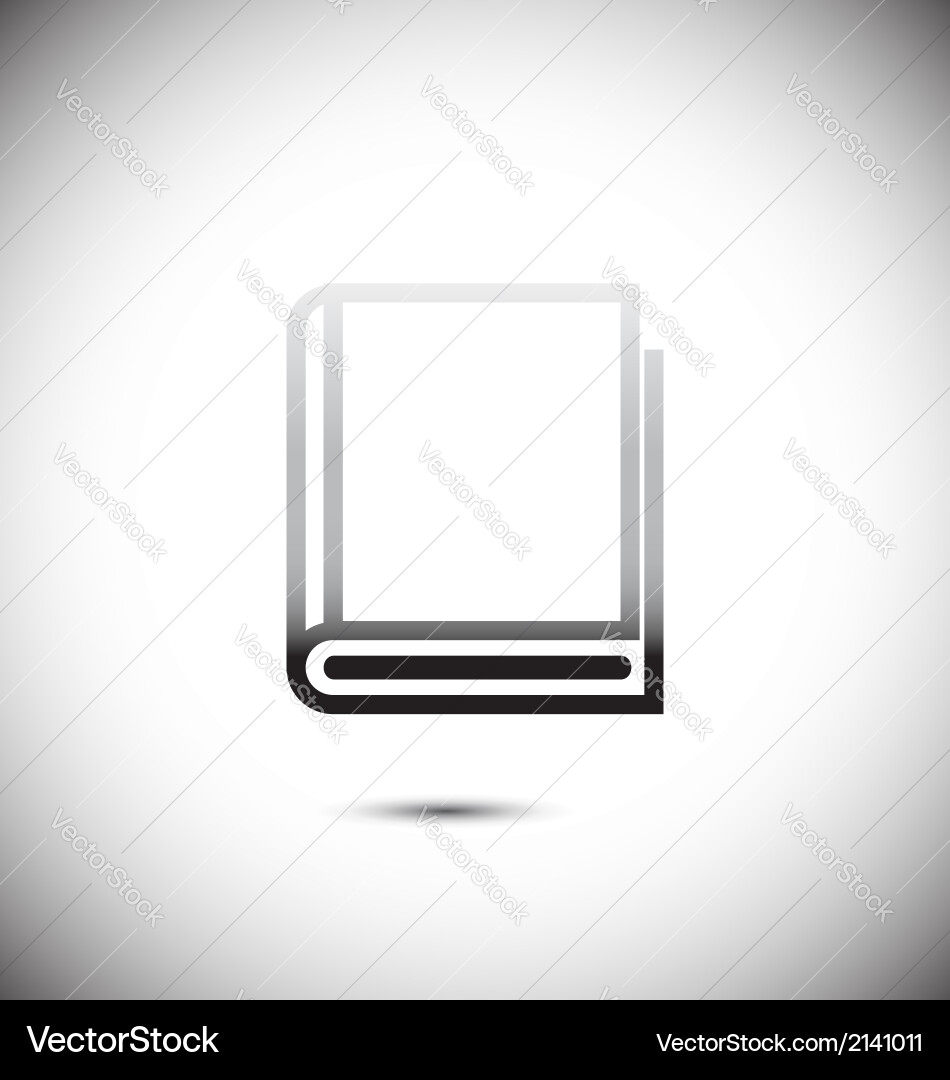 Book sign Royalty Free Vector Image - VectorStock