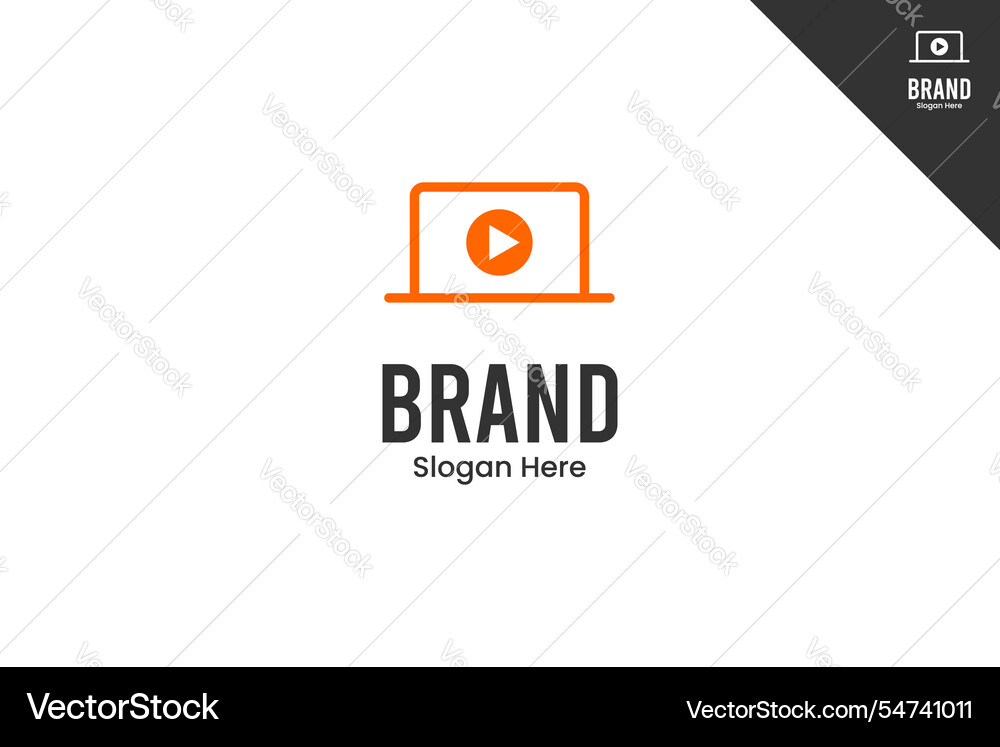 Entertainment brand identity design template Vector Image