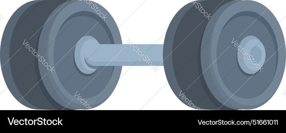 Heavy dumbbell for bodybuilding training icon Vector Image