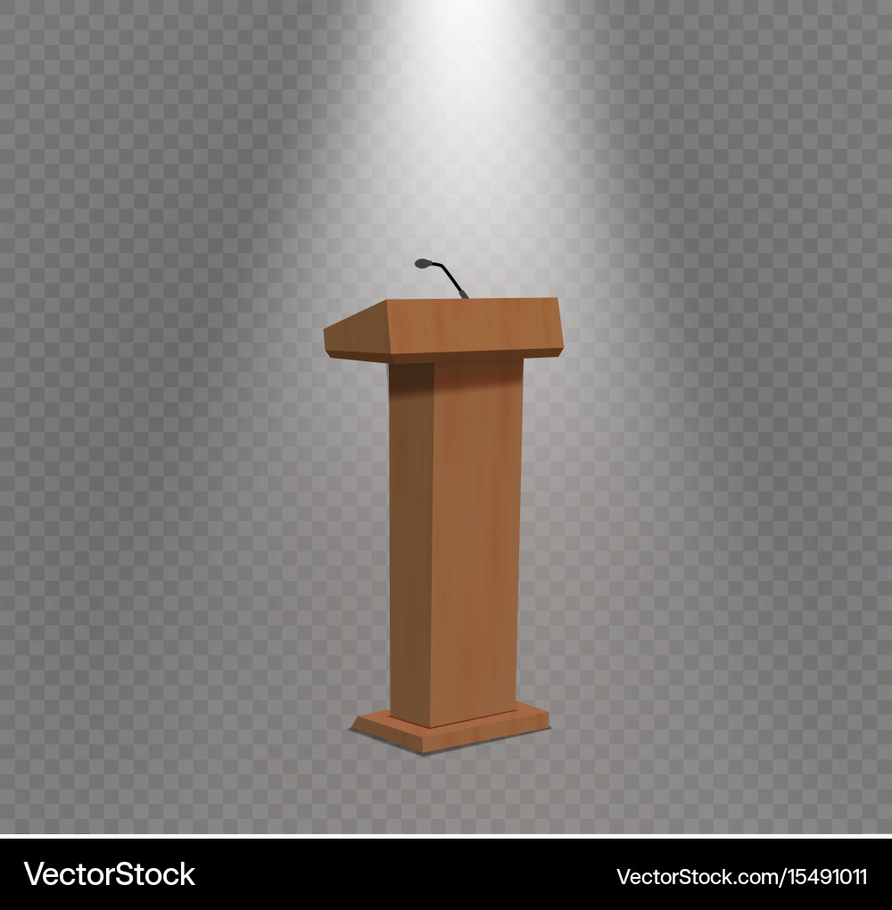 Podium tribune rostrum stand Royalty Free Vector Image