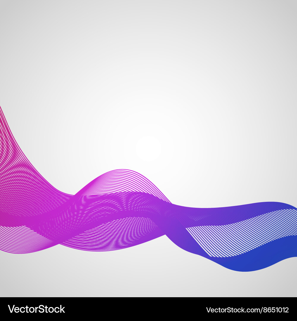 Abstract pink and blue wave background Royalty Free Vector