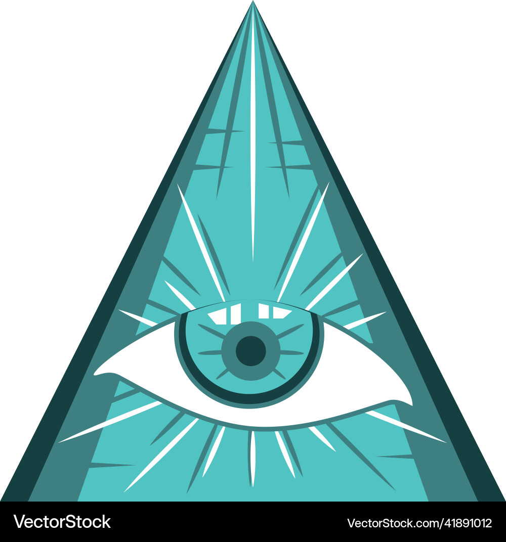 All seeing eye of god Royalty Free Vector Image