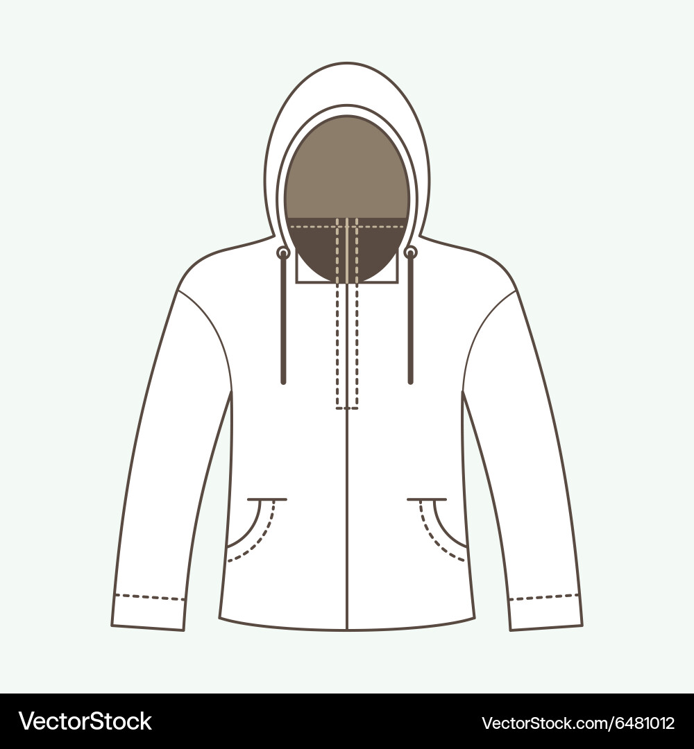 Hoodie jacket Royalty Free Vector Image - VectorStock