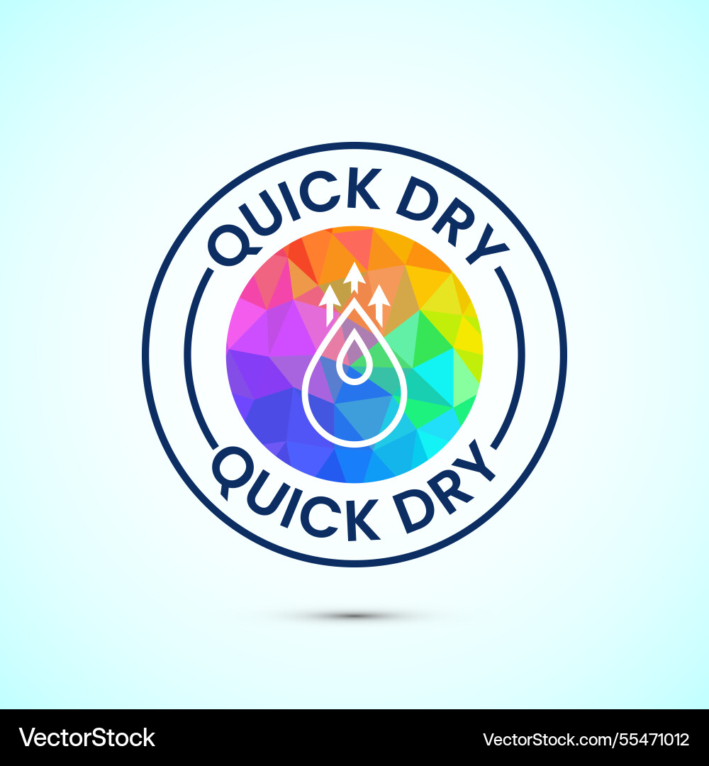 Quick dry icon design fast cleaning service Vector Image