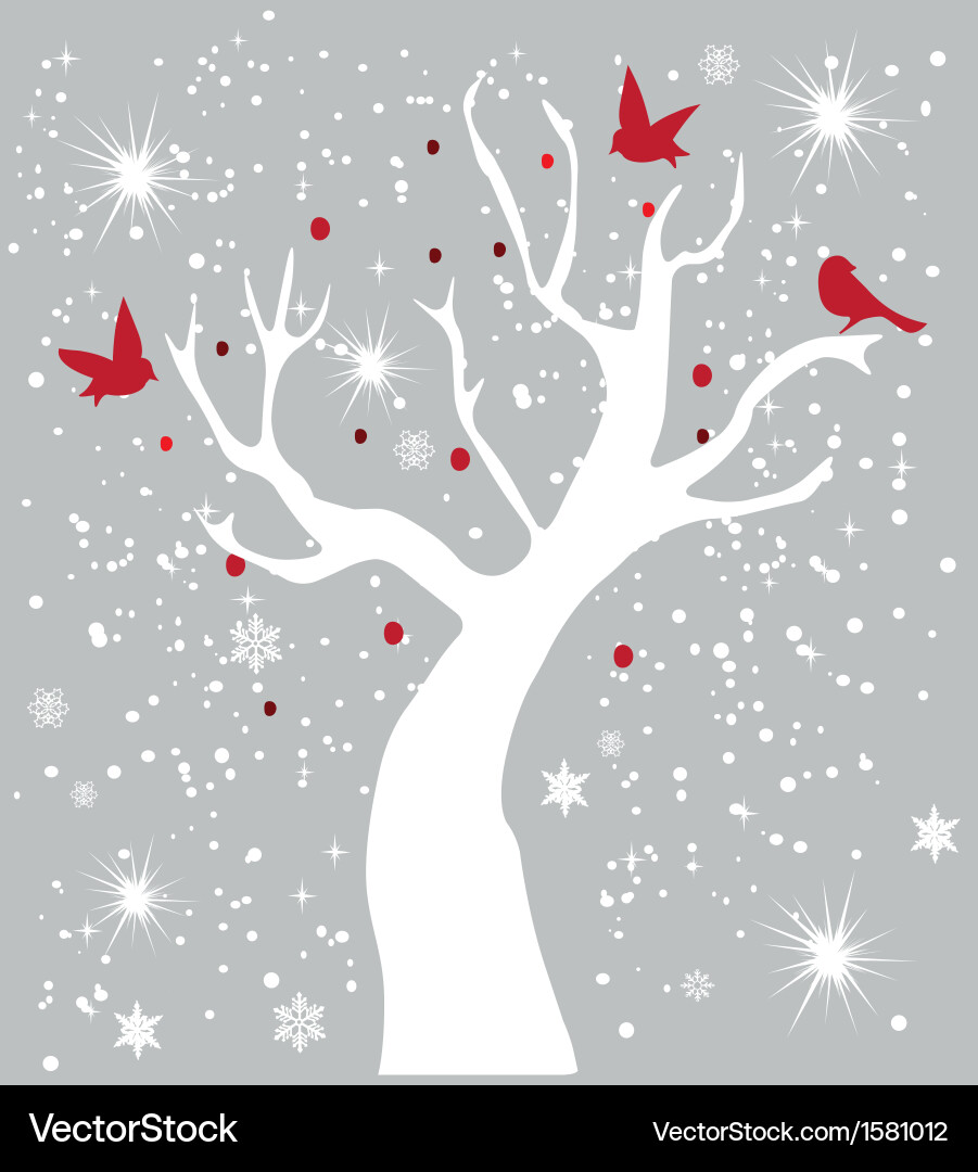 Snow bird Royalty Free Vector Image - VectorStock