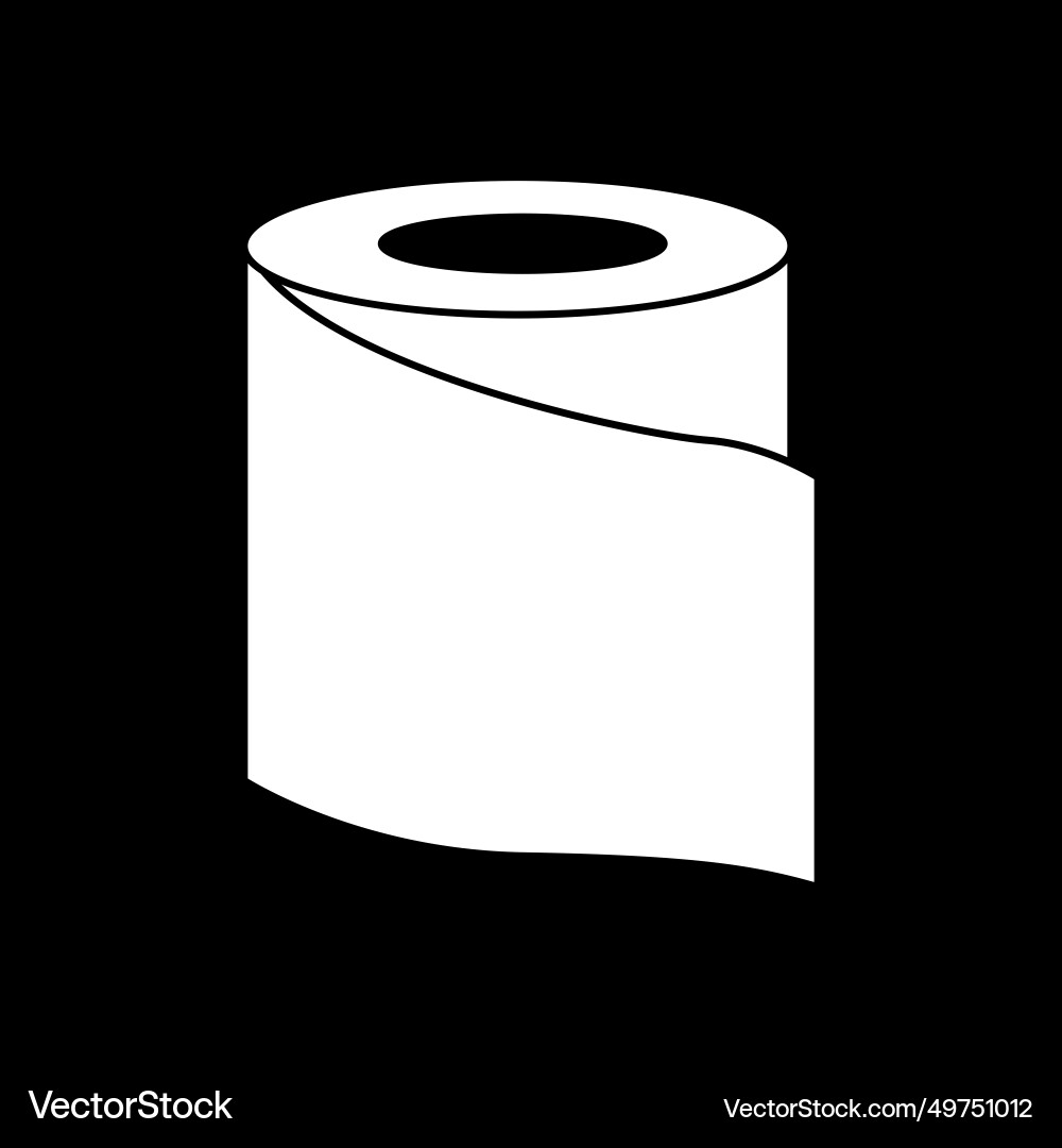 Toilet tissue icon logo image Royalty Free Vector Image
