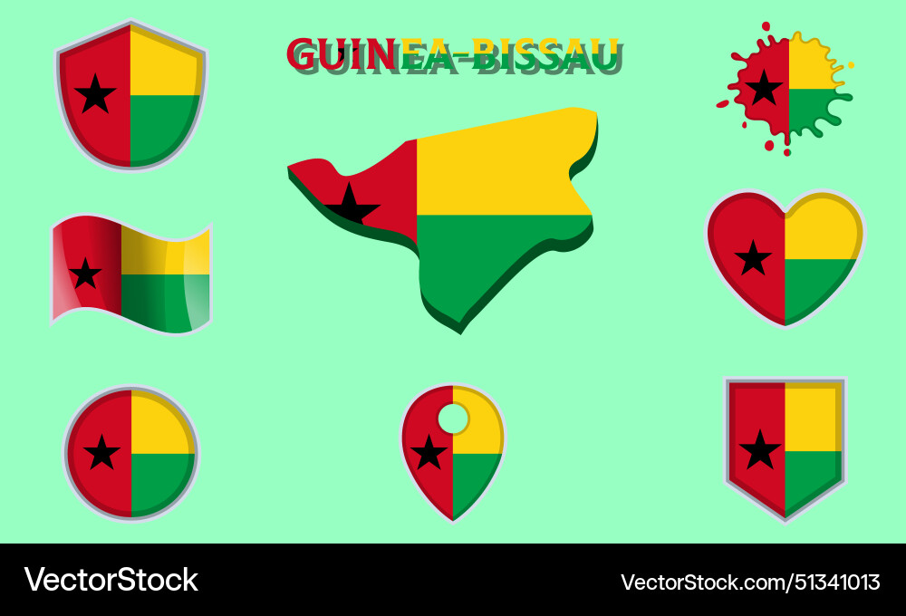 Collection of flat national flags Royalty Free Vector Image