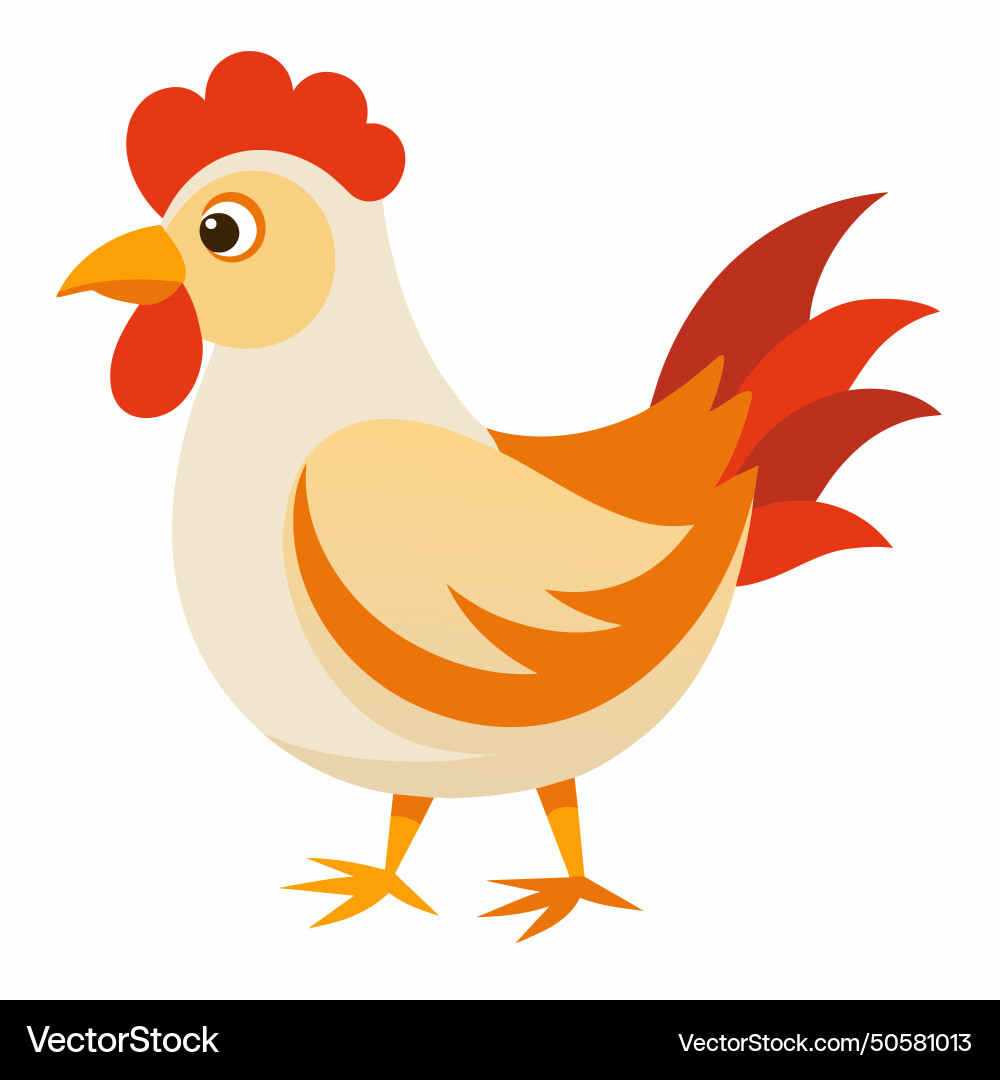 Hen mascot type Royalty Free Vector Image - VectorStock