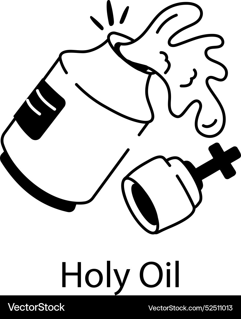 Holy oil Royalty Free Vector Image - VectorStock