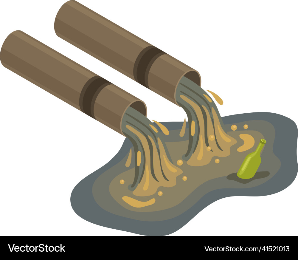 Plant pollution tubes composition Royalty Free Vector Image