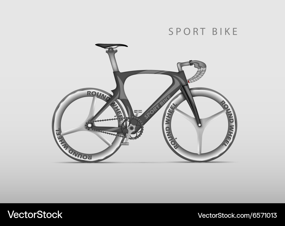 Realistic racing bicycle road – Royalty-Free Vector | VectorStock
