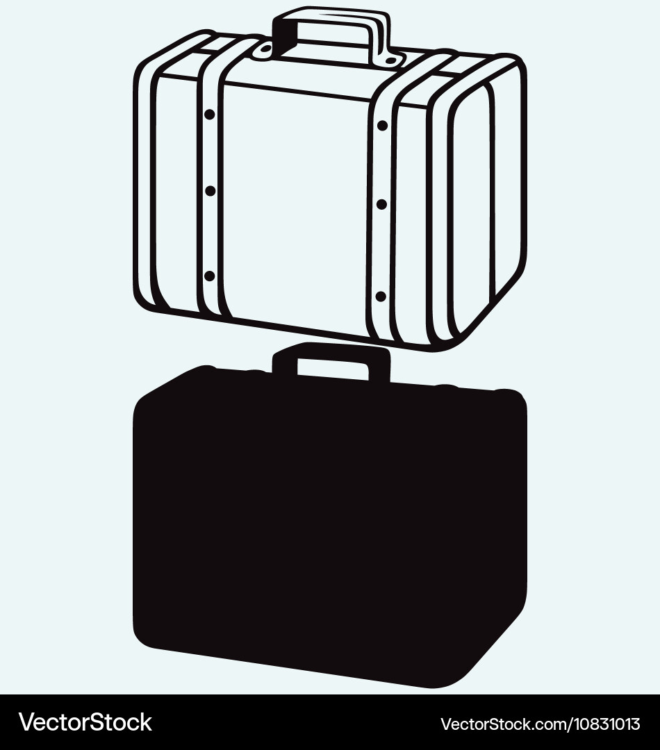 Travel suitcase Royalty Free Vector Image - VectorStock