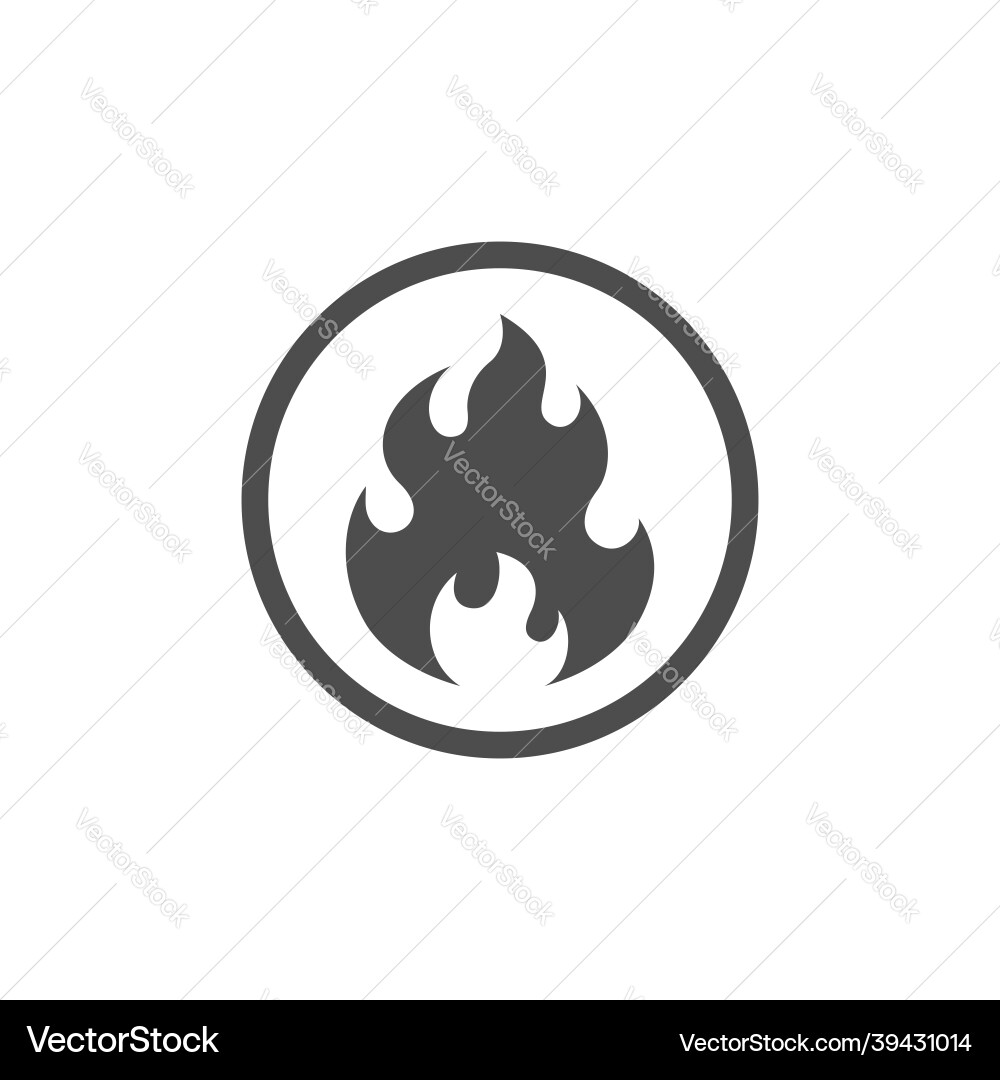Fire sign Royalty Free Vector Image - VectorStock