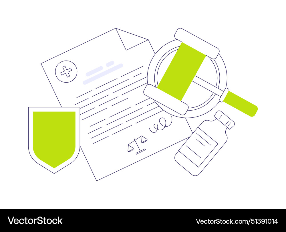 Medical patent abstract concept Royalty Free Vector Image