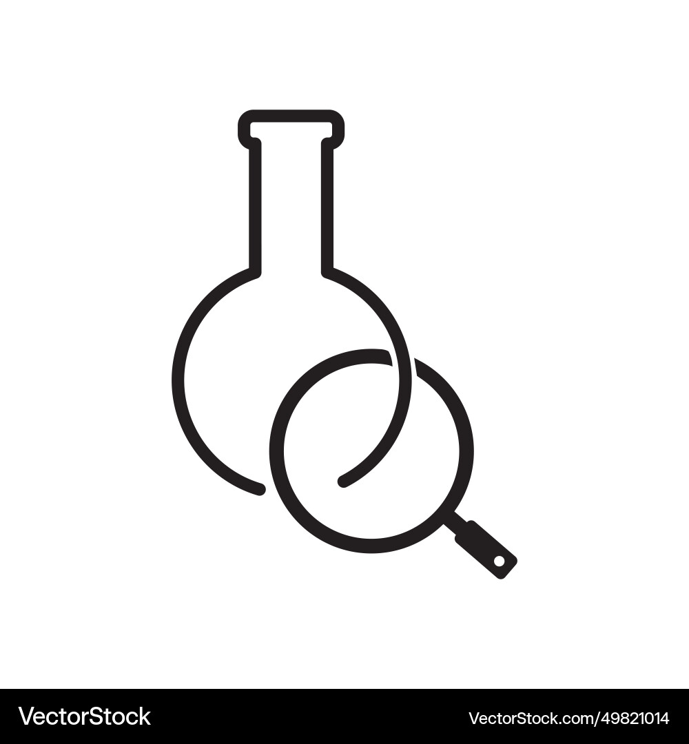 Science Lab Icon Set Royalty Free Vector Image