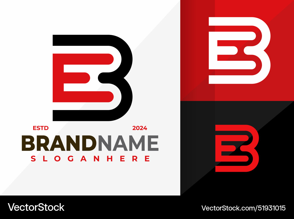 Letter monogram logo design symbol icon Royalty Free Vector