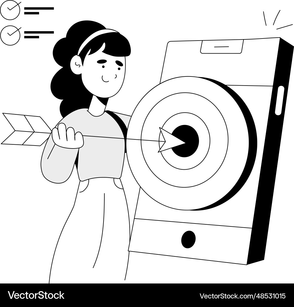 Survey target Royalty Free Vector Image - VectorStock