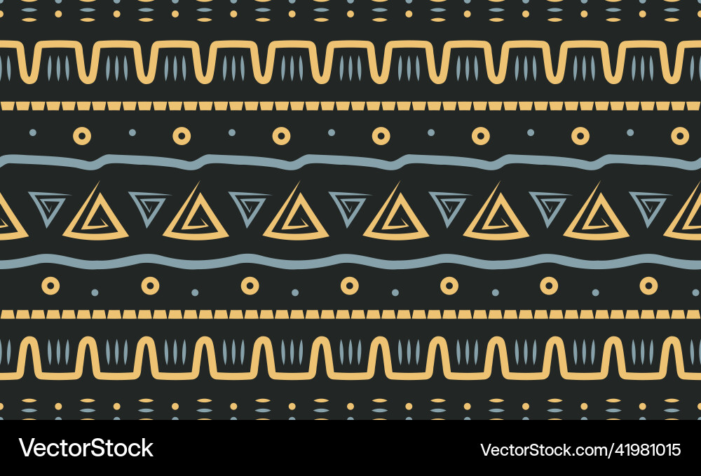 Tribal seamless pattern ethnic geometric Vector Image
