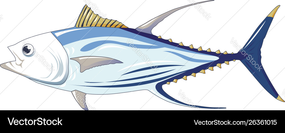 Tuna fish icon cartoon style Royalty Free Vector Image