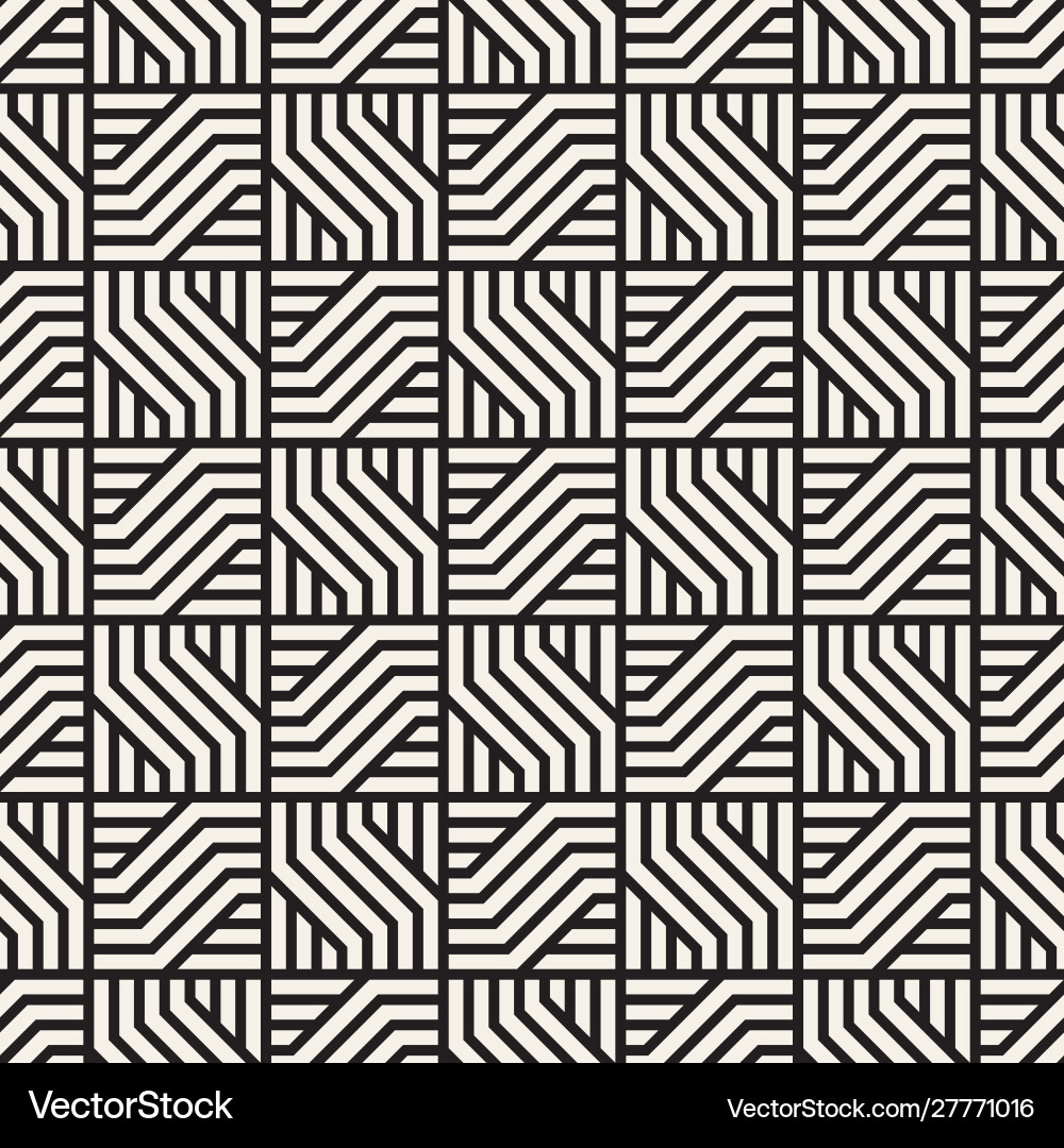 Seamless geometric pattern modern interlaced Vector Image