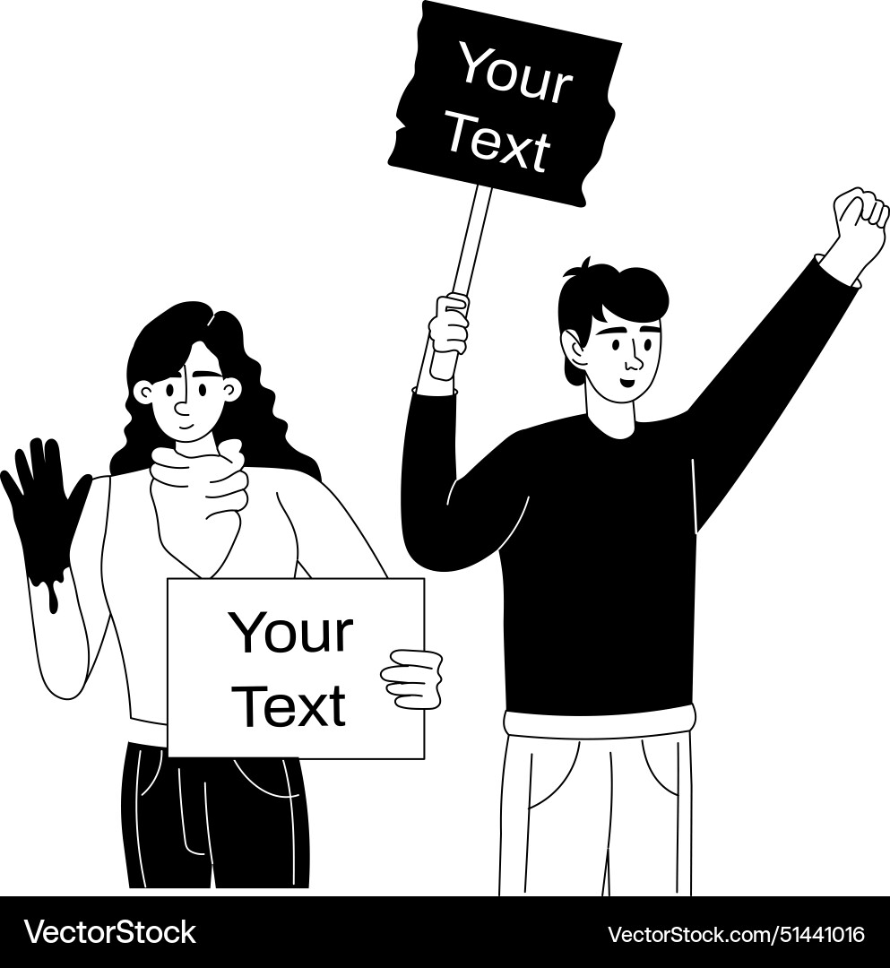 Violence protest Royalty Free Vector Image - VectorStock