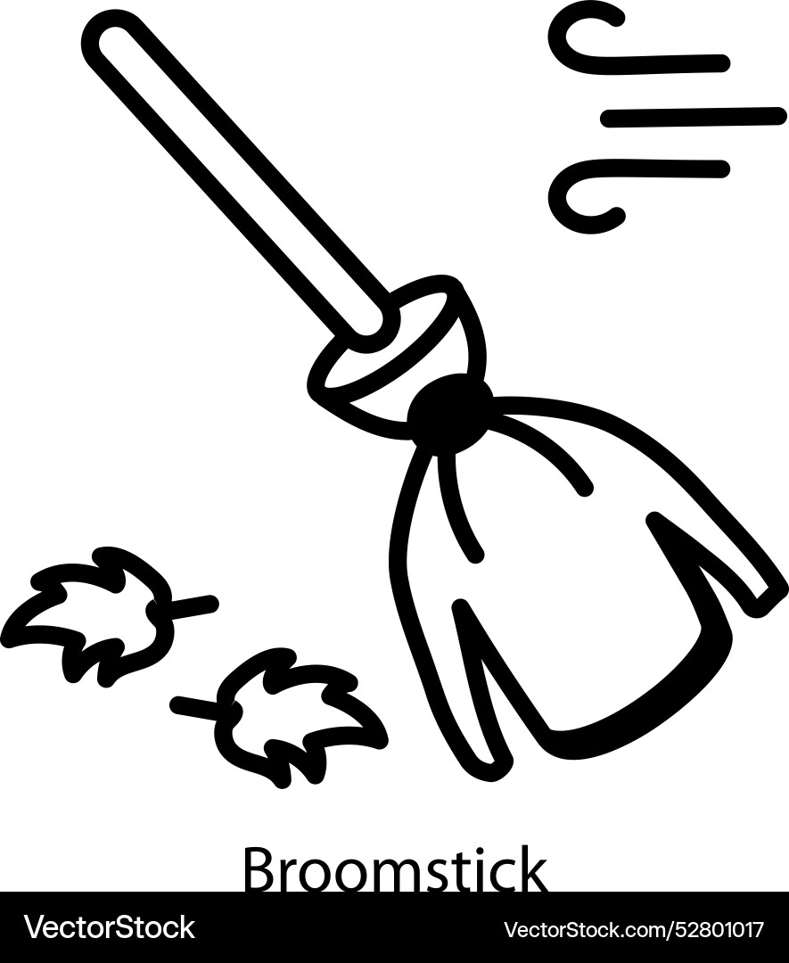 Broomstick Royalty Free Vector Image - VectorStock