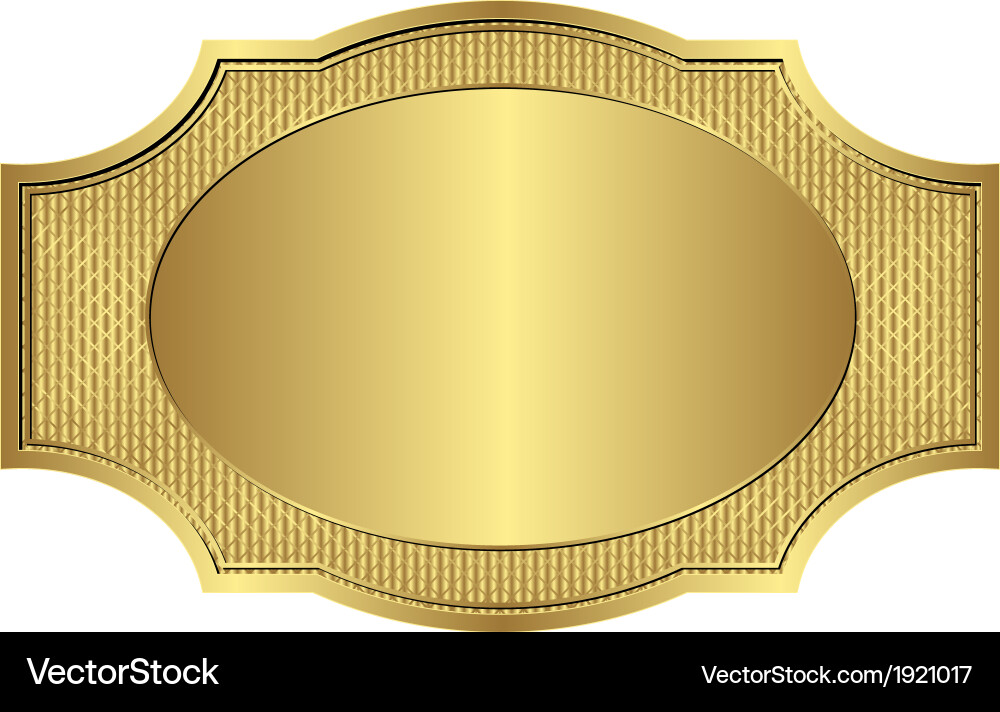 Gold frame Royalty Free Vector Image - VectorStock
