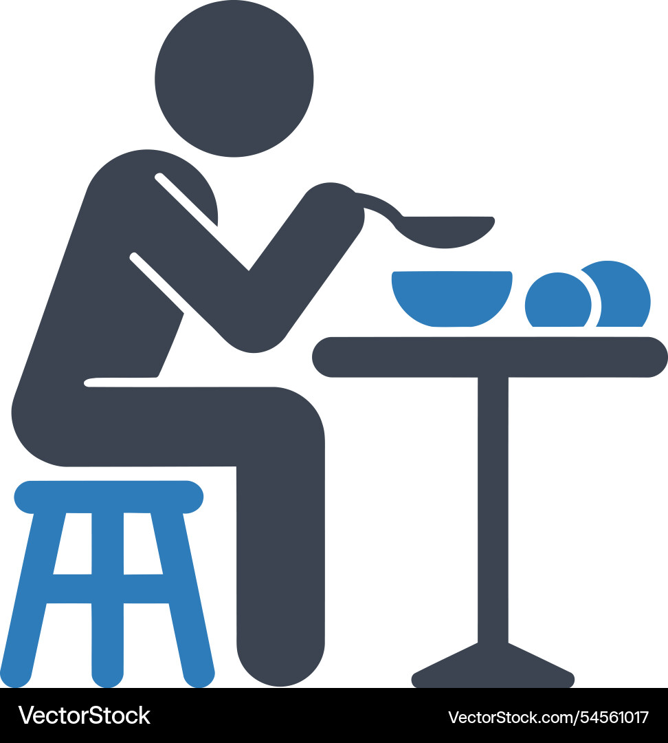 Person eating icon Royalty Free Vector Image - VectorStock
