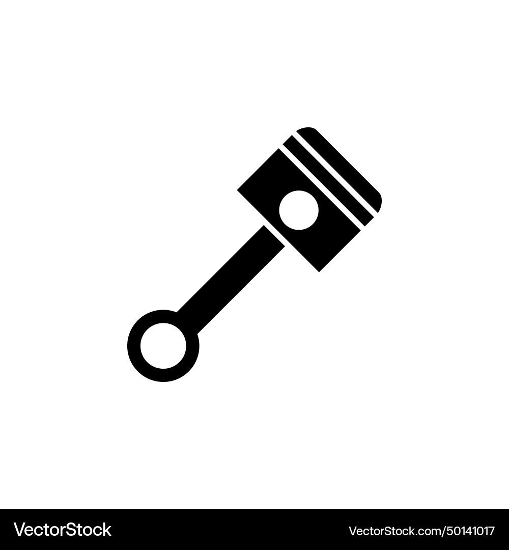 Piston icon flat Royalty Free Vector Image - VectorStock
