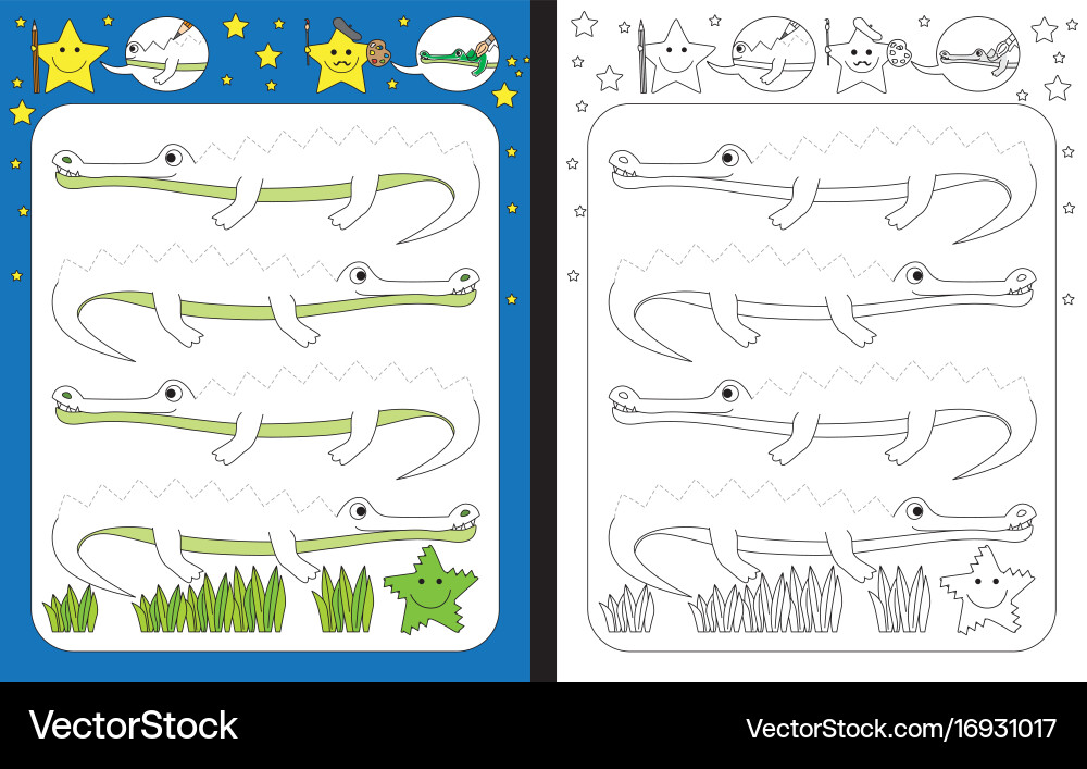 Preschool worksheet Royalty Free Vector Image - VectorStock