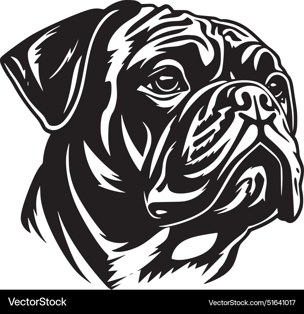 Pug - high quality logo ideal for t-shirt Vector Image