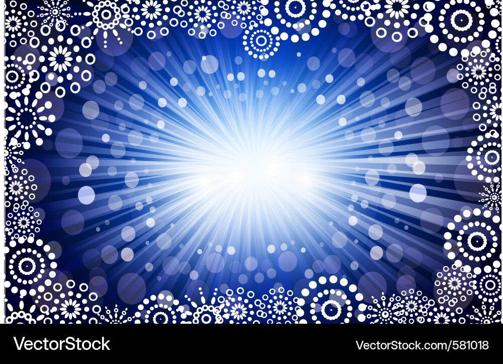 Blue holiday greeting background Royalty Free Vector Image