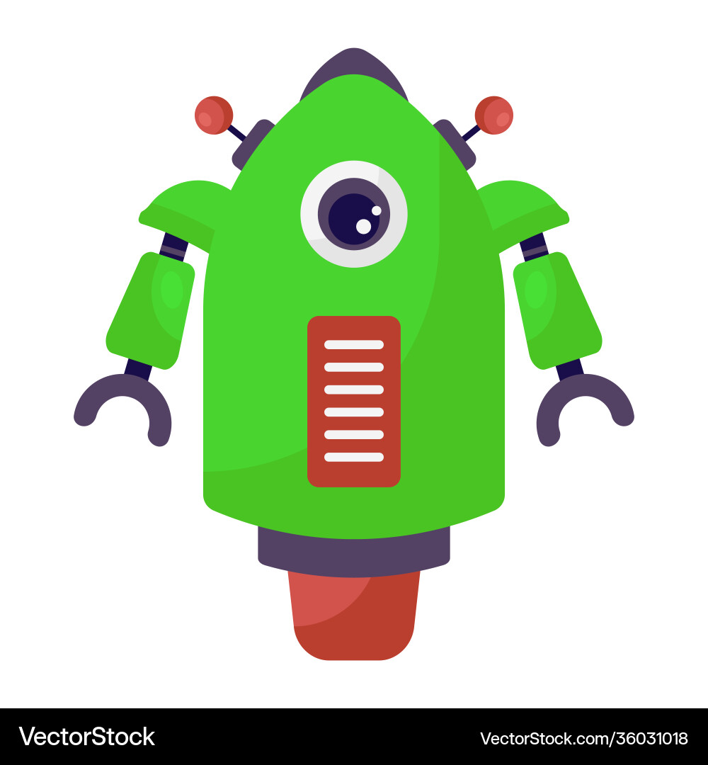 Droid robot Royalty Free Vector Image - VectorStock
