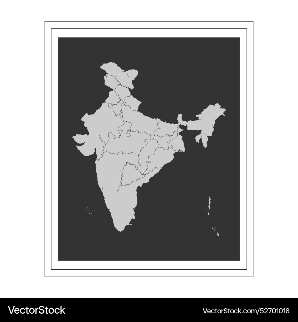 India map icon symbol design Royalty Free Vector Image